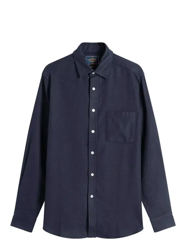 Portuguese Flannel Teca Flannel Shirt - Navy