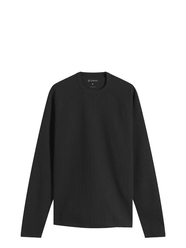 GOLDWIN Waffle Light Long Sleeve T-shirt - Black