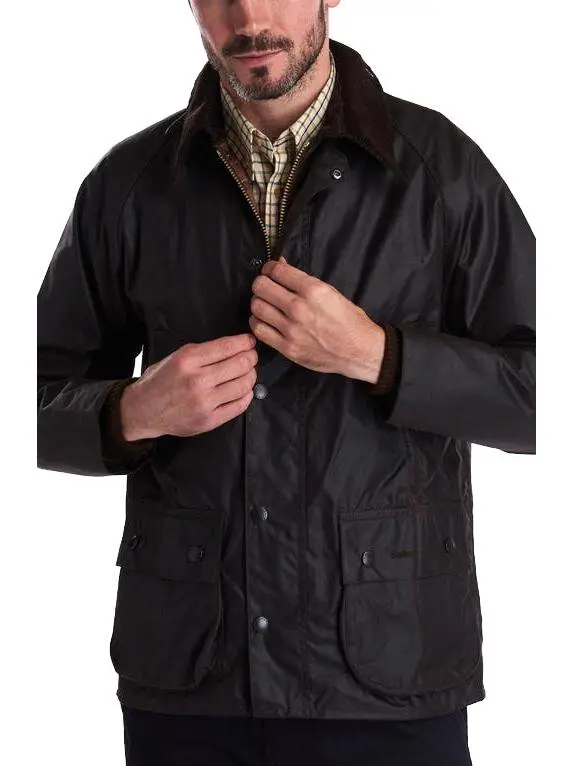 Barbour Bedale Regular-fit Waxed Cotton Jacket - Rustic