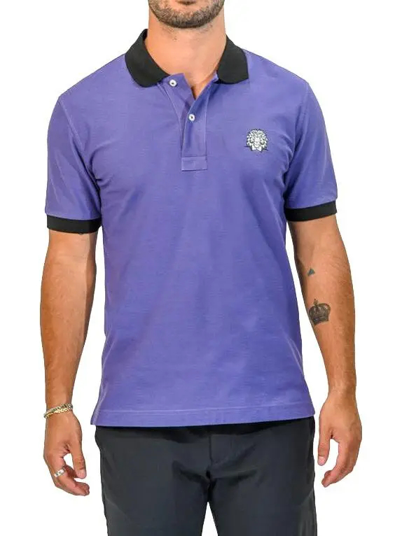 MACEOO Mozartspecktip Stretch Nylon Polo - Navy Blue