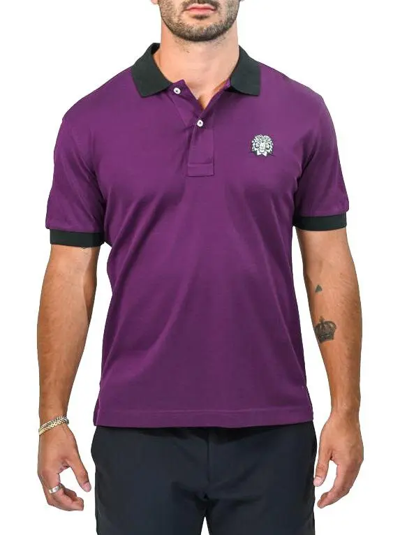 MACEOO Mozartspecktip Stretch Nylon Polo - Violet
