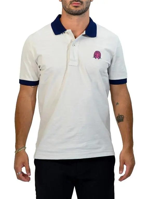 MACEOO Mozartspecktip Stretch Nylon Polo - White