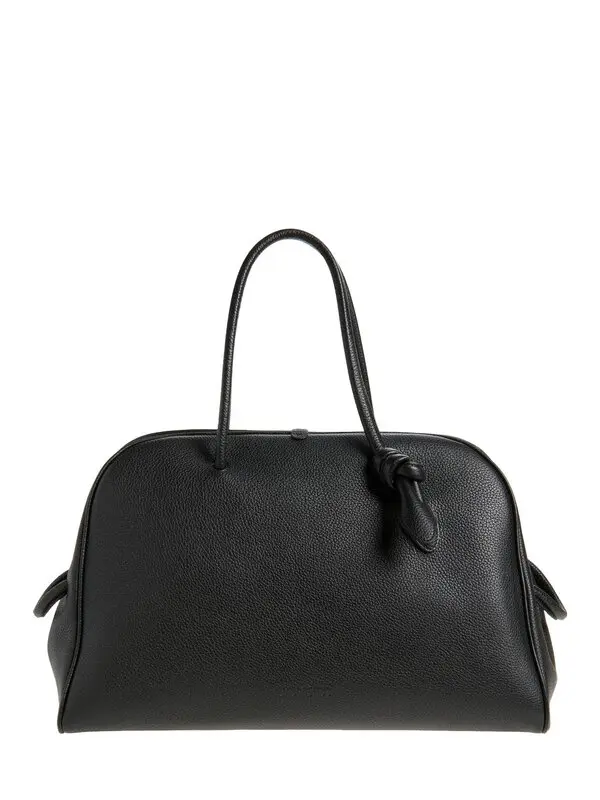 Jacquemus Le Grand Turismo Leather Bowling Bag - Black