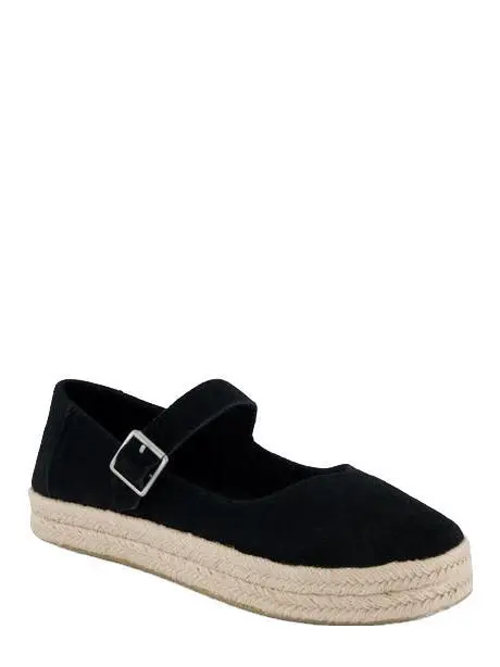 Toms Carolina Espadrille Platform Mary Jane - Black
