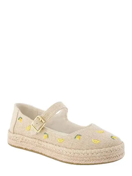 Toms Carolina Espadrille Platform Mary Jane - Natural
