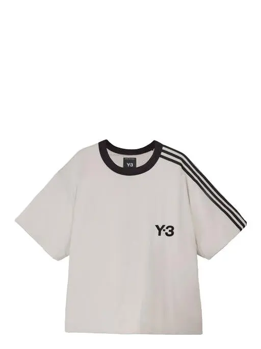 Adidas Padded 3-stripes T-shirt - Chalk Pearl