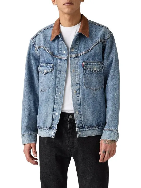 LEVI'S Western Inspired Denim Trucker Jacket - Off To Parris Trucker