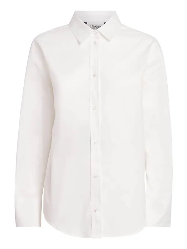 Max Mara Cotton Oxford Shirt - White