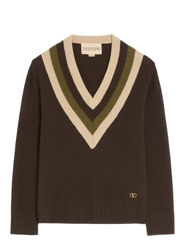 Valentino Garavani Virgin Wool Sweater - Brown