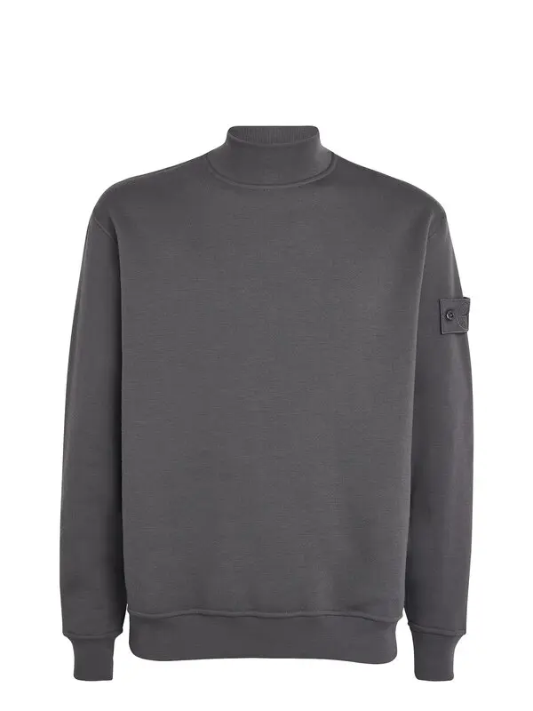 Stone Island Ghost Piece Cotton Sweatshirt - Grey