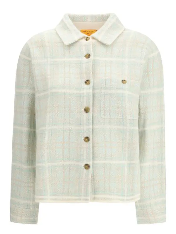 Guest In Residence Dylan Plaid Cashmere Jacket - Multicolour