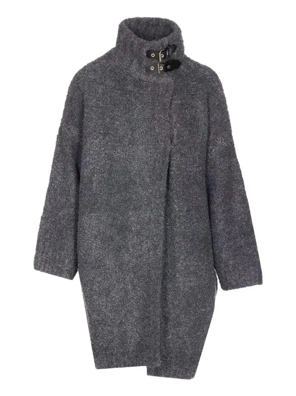 Liu Jo High-neck Oversized Coat - Grey