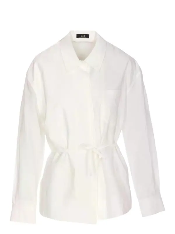 ELE Belted Shirt - White