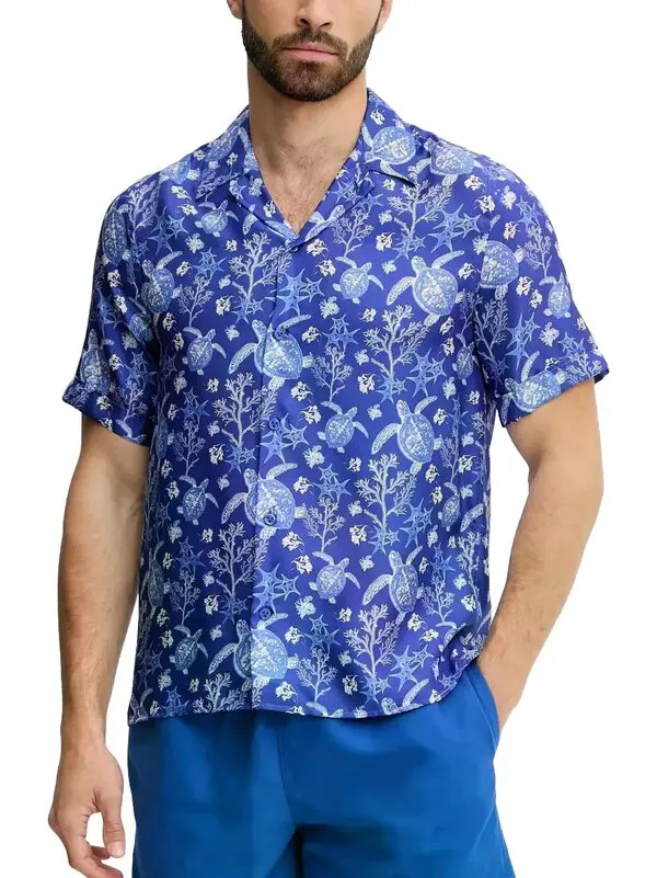 Vilebrequin Turtle-print Shirt - Blue