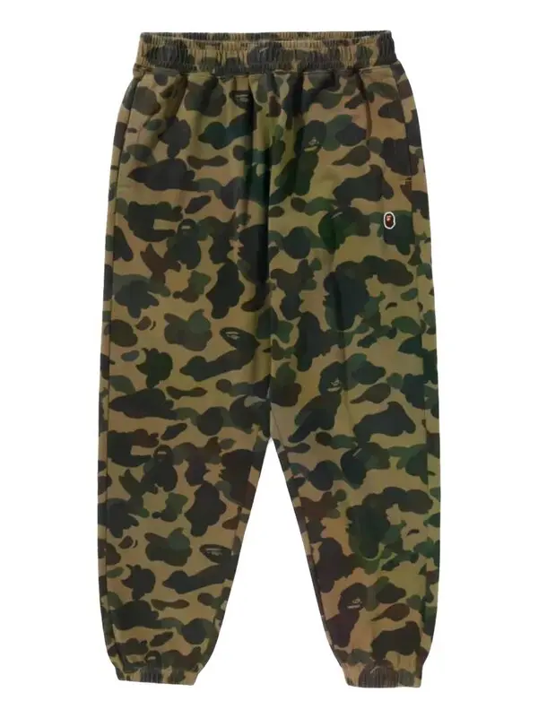 A BATHING APE Camouflage-print Track Pants - Green