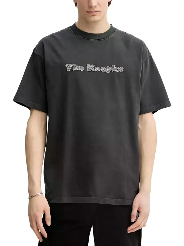The Kooples Logo-detail T-shirt - Black