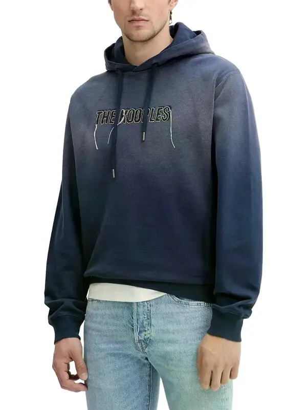 The Kooples Faded-effect Hoodie - Blue