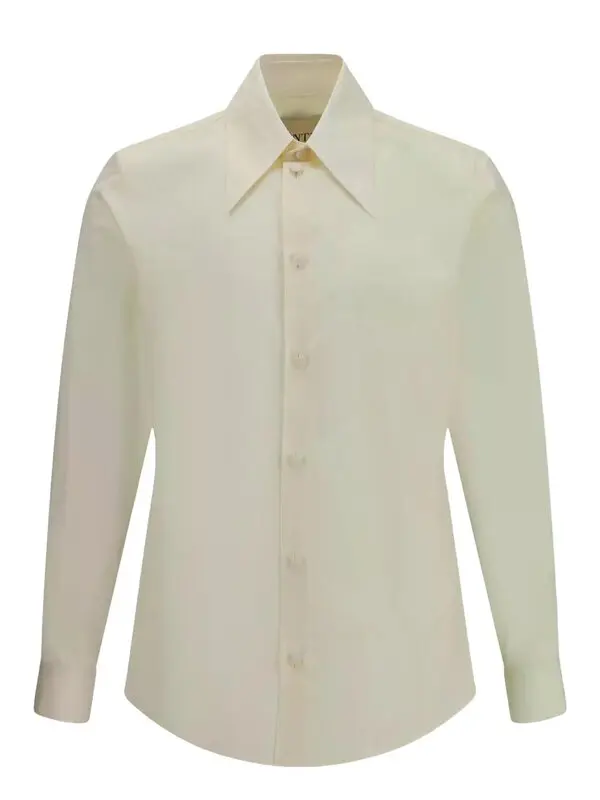 Valentino Garavani Point-collar Long-sleeved Shirt - Neutrals