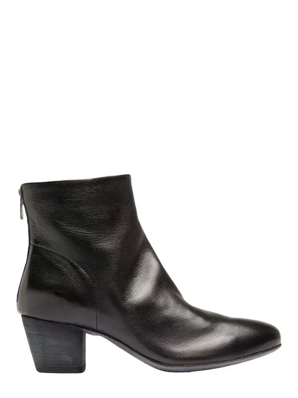 Officine Creative Zip Leather Boots - Black