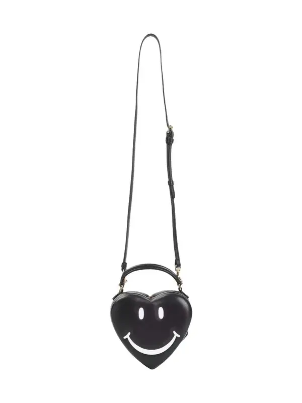 Moschino Heart-shaped Shoulder Bag - Black