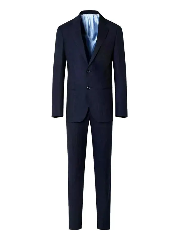 Giorgio Armani Micro-pinstripe Suit - Blue