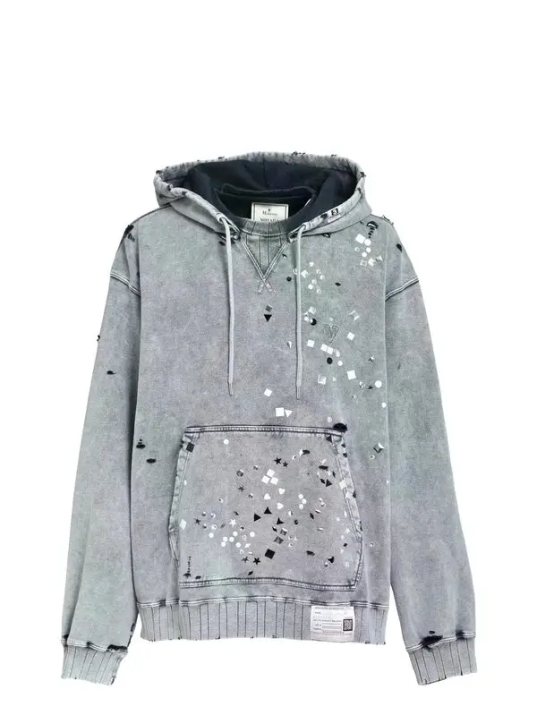 Mihara Yasuhiro Distressed Hoodie - Grey