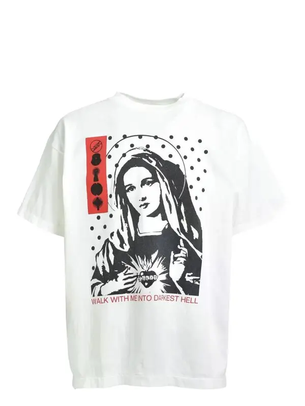 SAINT MXXXXXX Graphic Print T-shirt - White