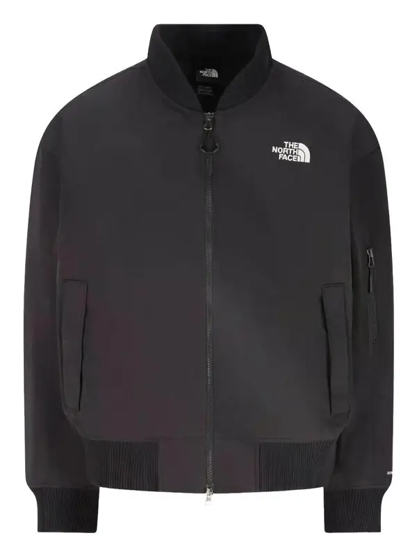 The North Face Zip Ribbed Bomber Jacket - Black