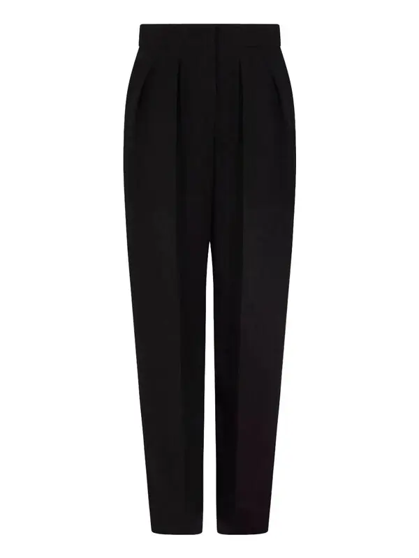 Giorgio Armani Pleated-front Trousers - Black