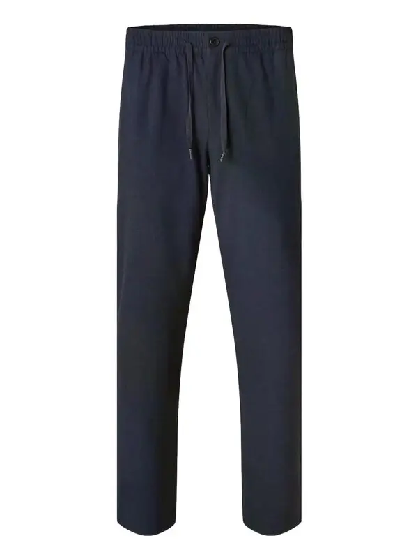 SELECTED Drawstring-waist Trousers - Blue
