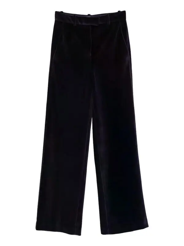 CIRCOLO 1901 Belted Velvet Pants - Purple