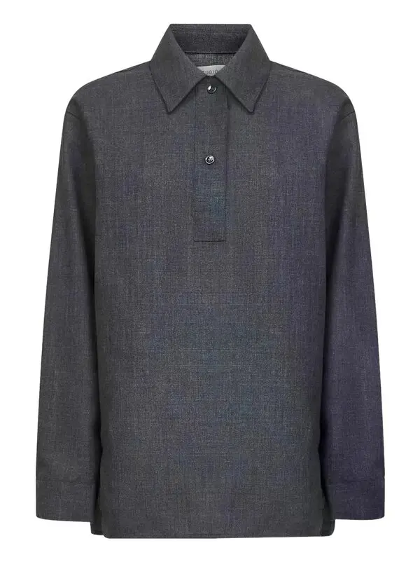 Studio Nicholson Wool Shirt - Black