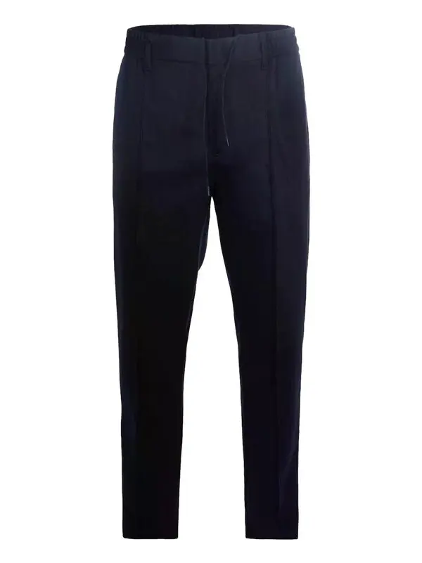 Emporio Armani Pleat-detail Trousers - Blue