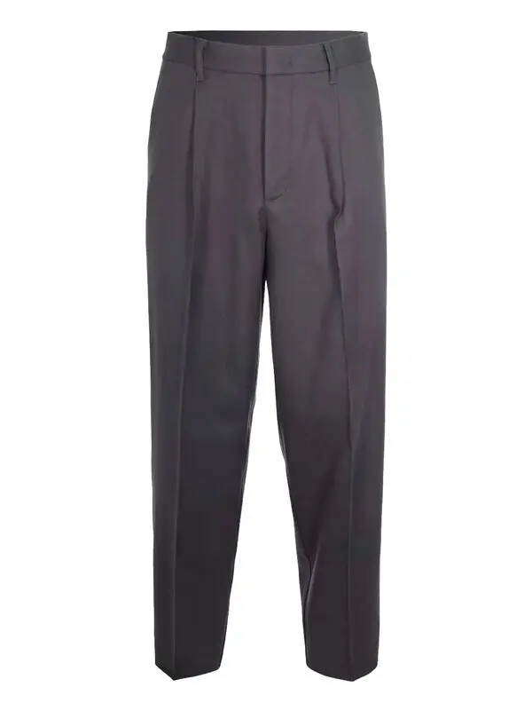 Emporio Armani Pleat-detail Trousers - Grey