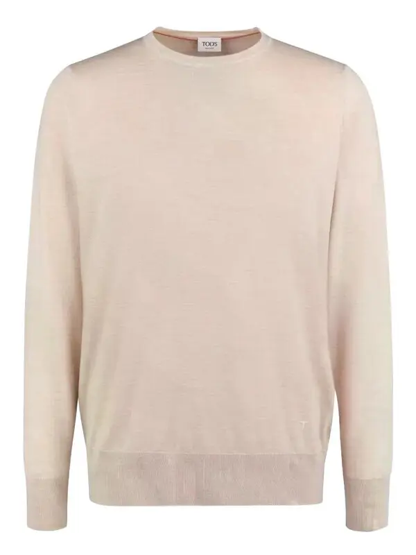 TOD'S Crew-neck Long-sleeved Sweater - Neutrals