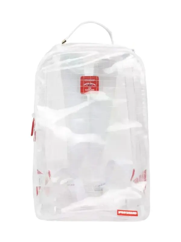 SPRAYGROUND Clear Shark No Back Dlxv Backpack - White