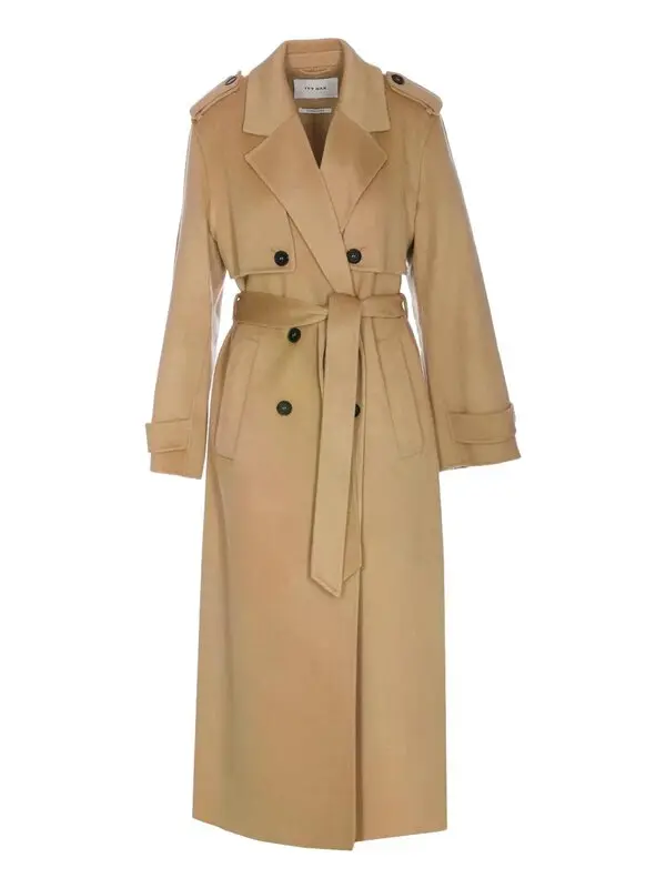 IVY OAK Double-breasted Coat - Neutrals