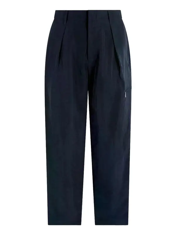 Giorgio Armani Pleated Zip Trousers - Blue