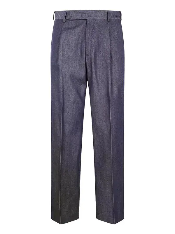 PT TORINO Pleated Trousers - Blue