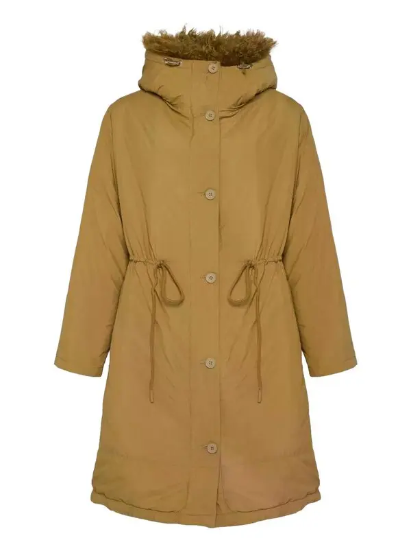 YVES SALOMON Lambskin-trimmed Parka - Brown