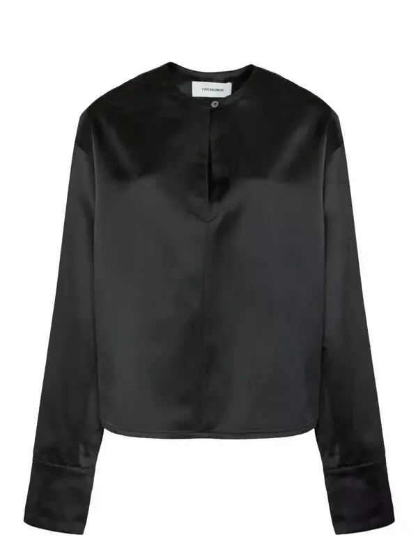 YVES SALOMON Wool Blend Blouse - C99
