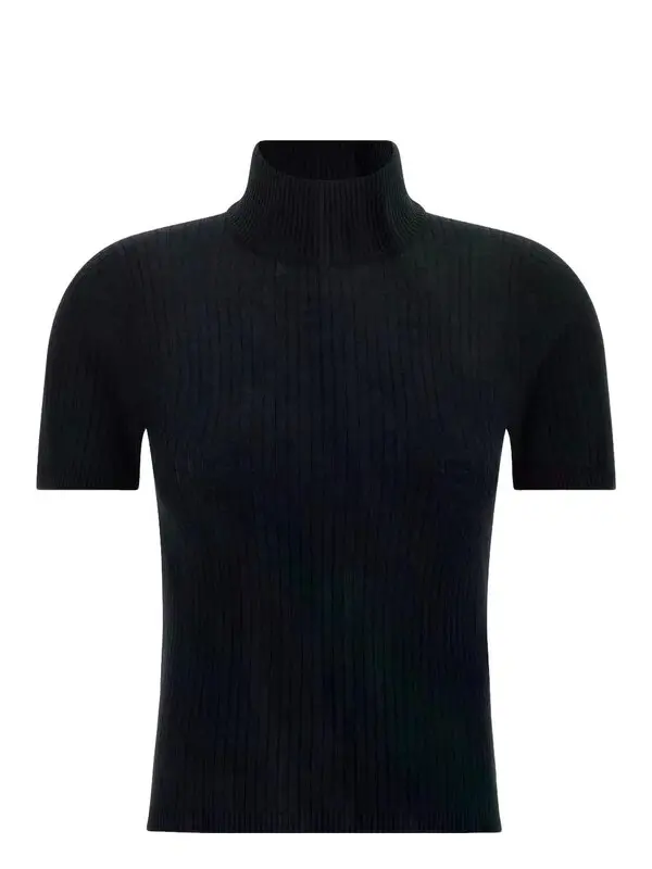 Max Mara Jnagy Ribbed High-neck Sweater - Black