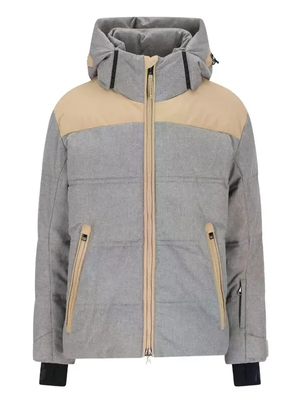 Bogner Panelled Hooded Ski Jacket - Grey
