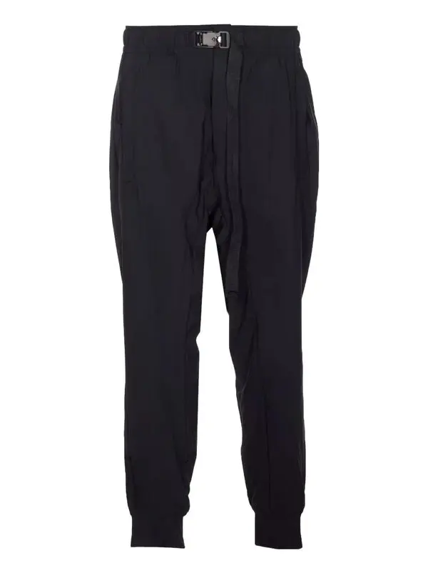 THOM KROM Elasticated-waistband Low-crotch Trousers - Black