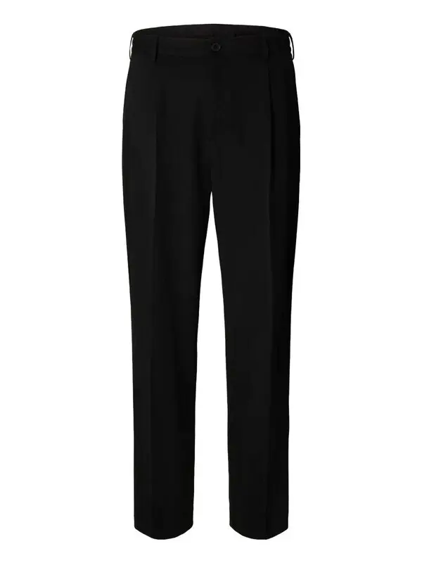 SELECTED Pleated Trousers - Black
