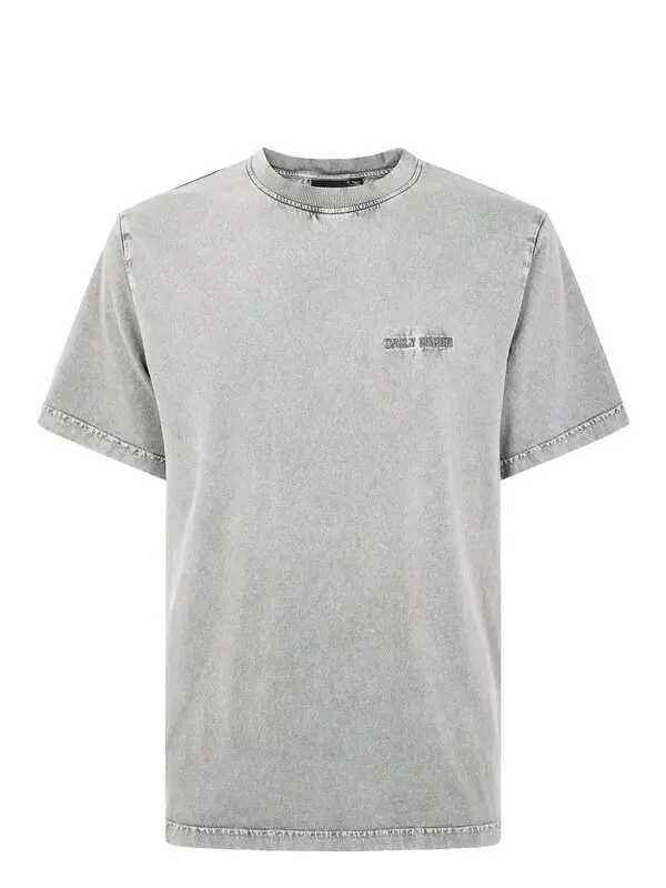 DAILY PAPER Logo-embroidered T-shirt - Grey