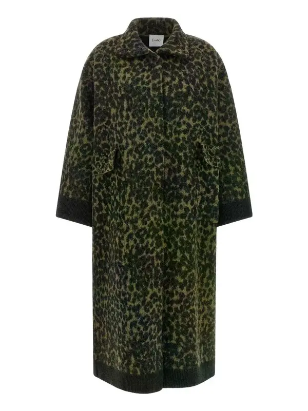 NUDE Animalier High-neck Coat - Green