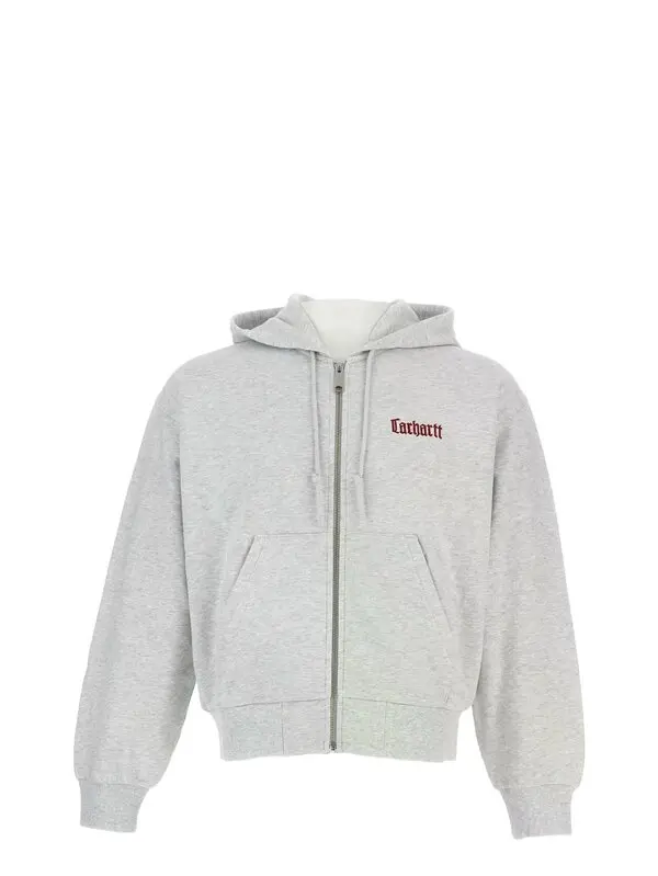 Carhartt Work In Progress Schooling Zip-up Hoodie - Grey
