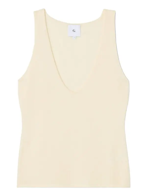Goop Gwyn Paloma Cashmere Tank - Ivory