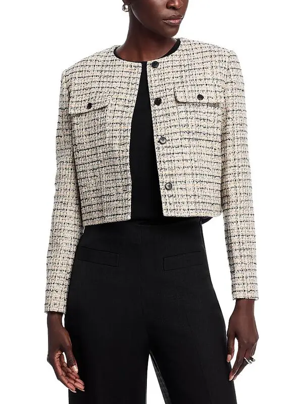 Theory Pocket Cardigan Jacket - Black Multi